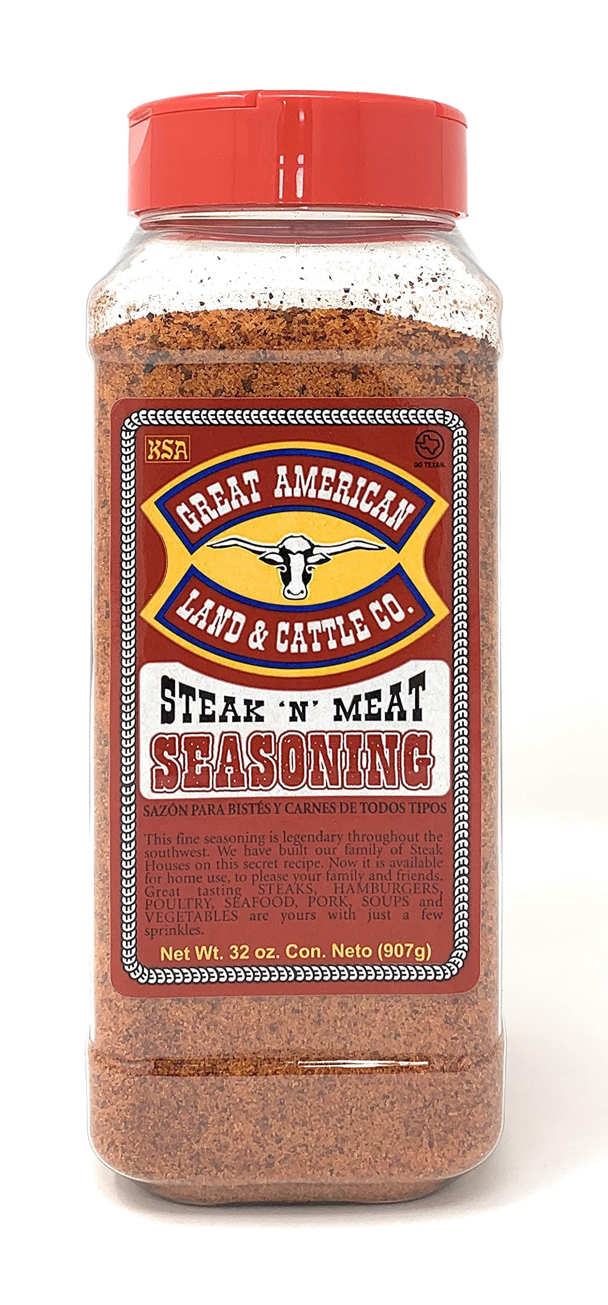 Great American Land and HMF23 Cattle Co. Steak & Meat Seasoning 32 oz ...