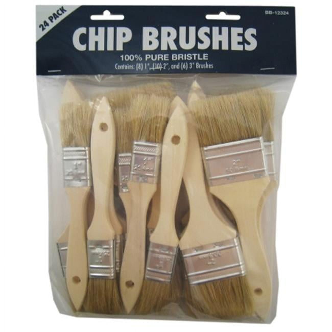 Great American Marketing 24 Count Assorted Chip Brushes - Walmart.com