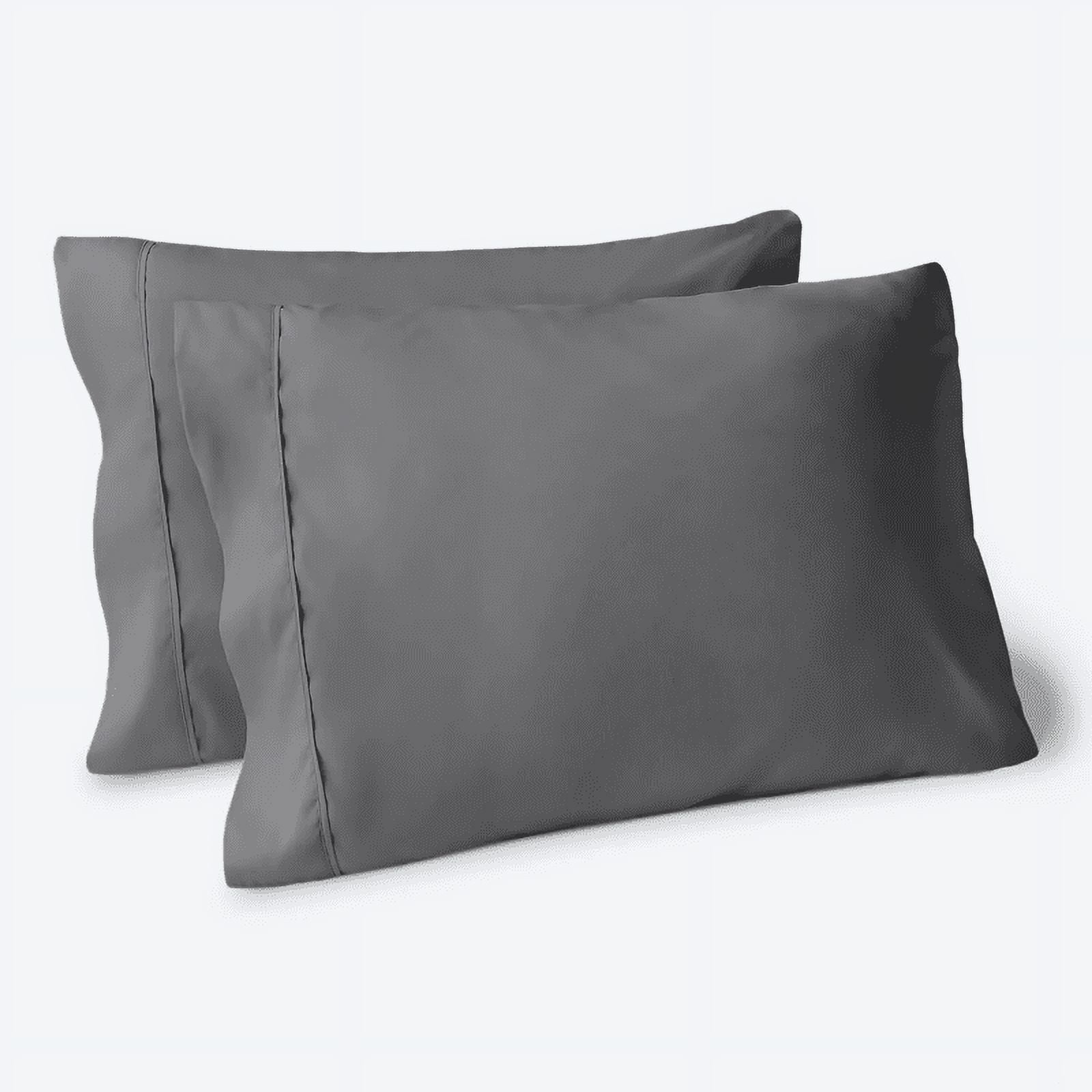 The Great American Store King Pillow Cases Solid Dark Grey - 2 Pack ...