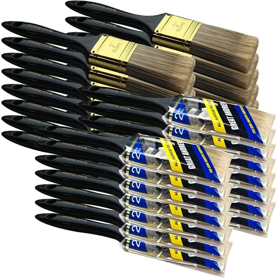 Great Andrew Paint Brushes, 30 PCS 2" Bulk Paint Brush Pack Multi use ...