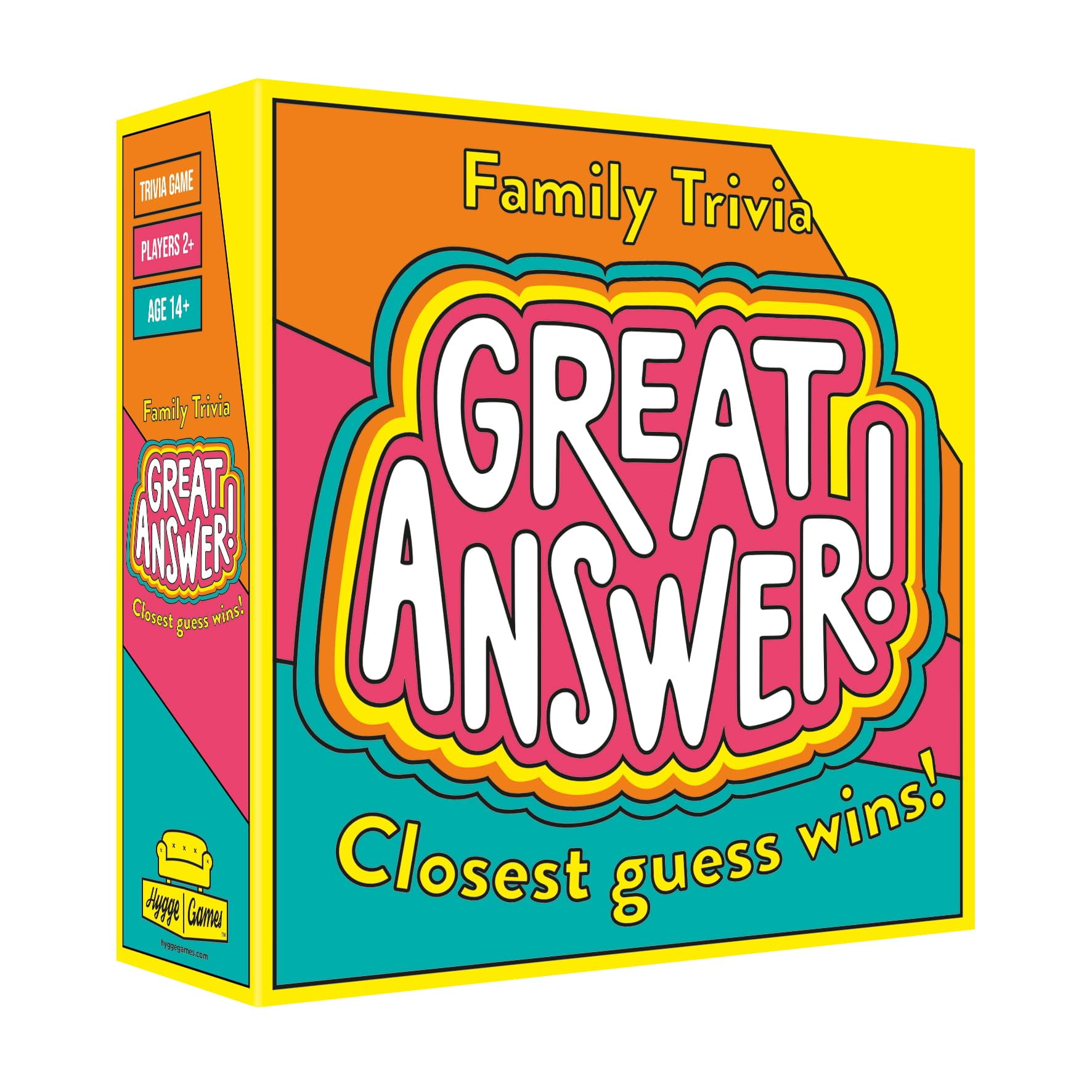Hygge Games Great Answer! STF9 Fun Family Trivia Game Where The Closest ...