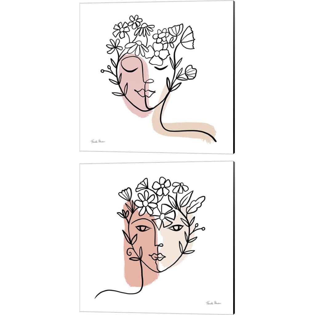 Great Art Now Face of Spring by Farida Zaman 2 Piece Canvas Art Set ...