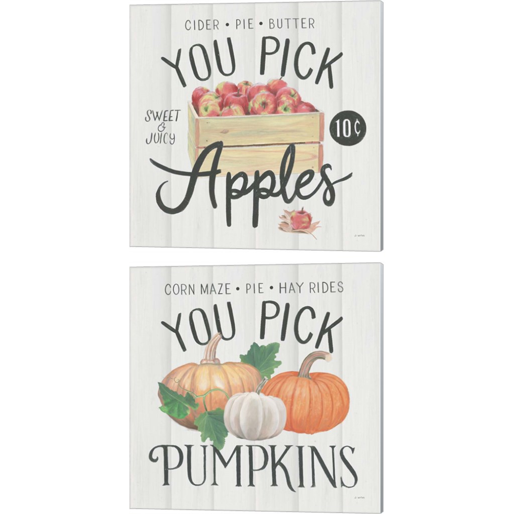 Great Art Now Fall at the Farm C by James Wiens 2 Piece Canvas Art Set ...