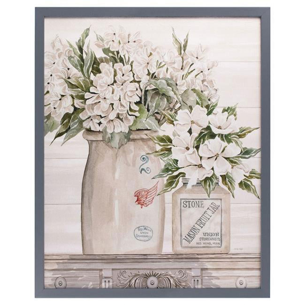 Great Art Now Floral Country Crocks by Cindy Jacobs, Framed Wall Art ...