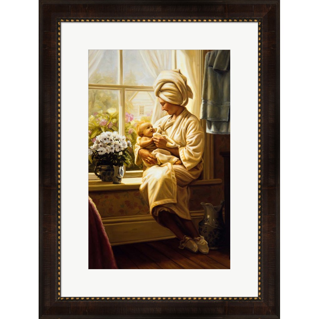 Great Art Now Mother And Child by Ron Bayens, Framed Wall Art, 20W x 26 ...