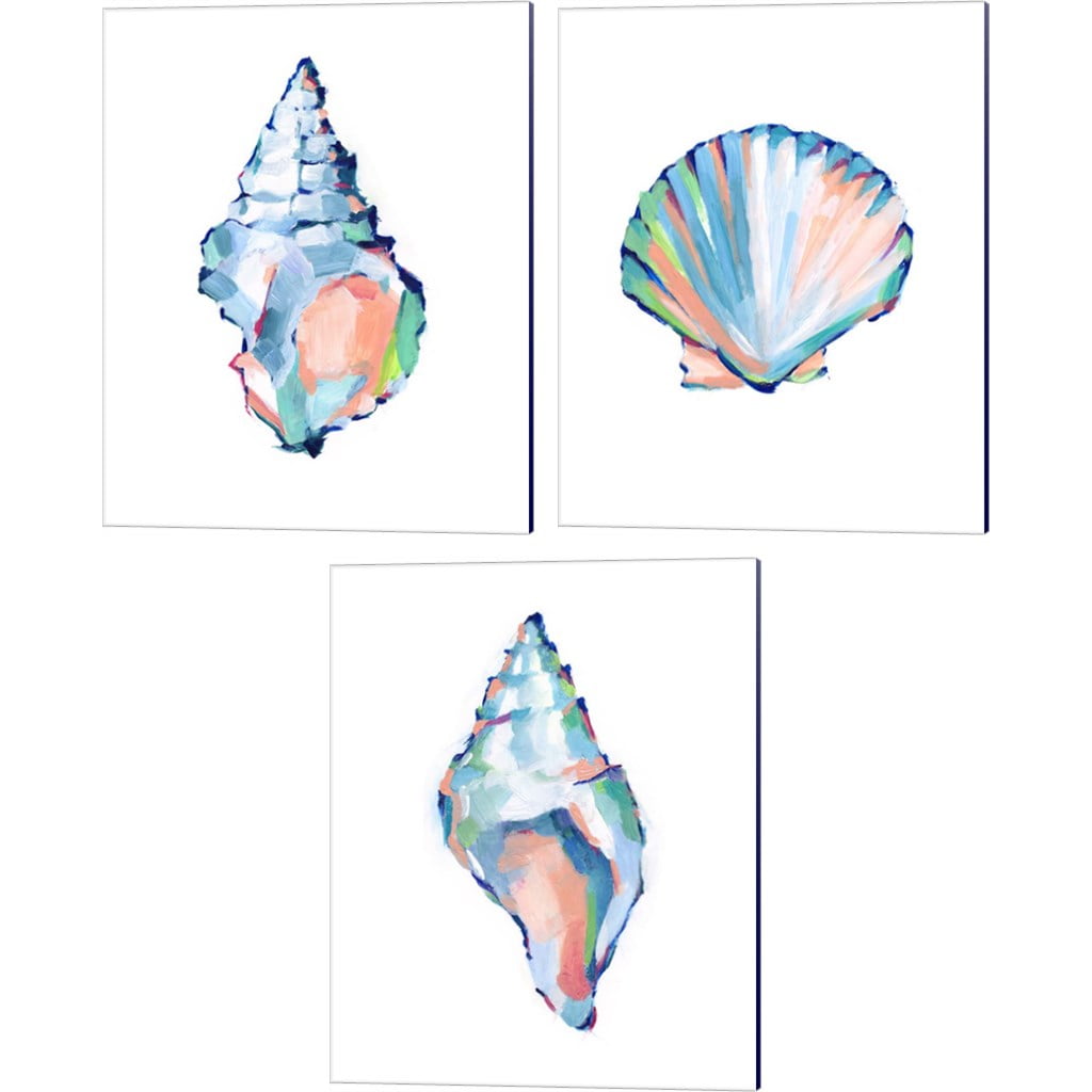 Great Art Now Pop Shell Study by Ethan Harper 3 Piece Canvas Art Set ...