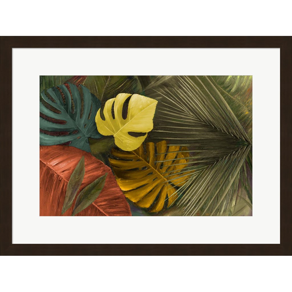 Great Art Now Teal And Rust Forever II by Patricia Pinto, Framed Wall ...