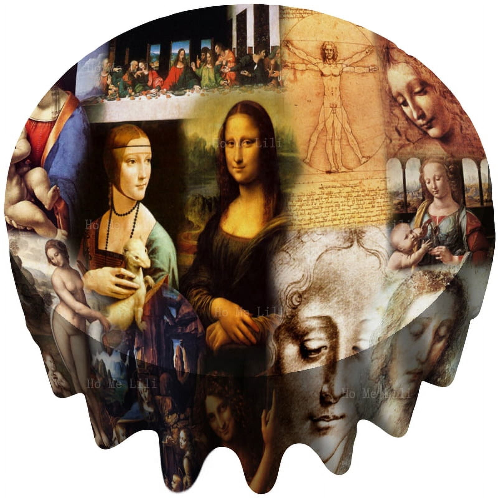 Great Artwork Of Renaissance The Last Supper Mona Lisa Collage Poster ...