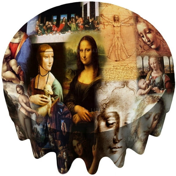 Great Artwork Of Renaissance The Last Supper Mona Lisa Collage Poster ...