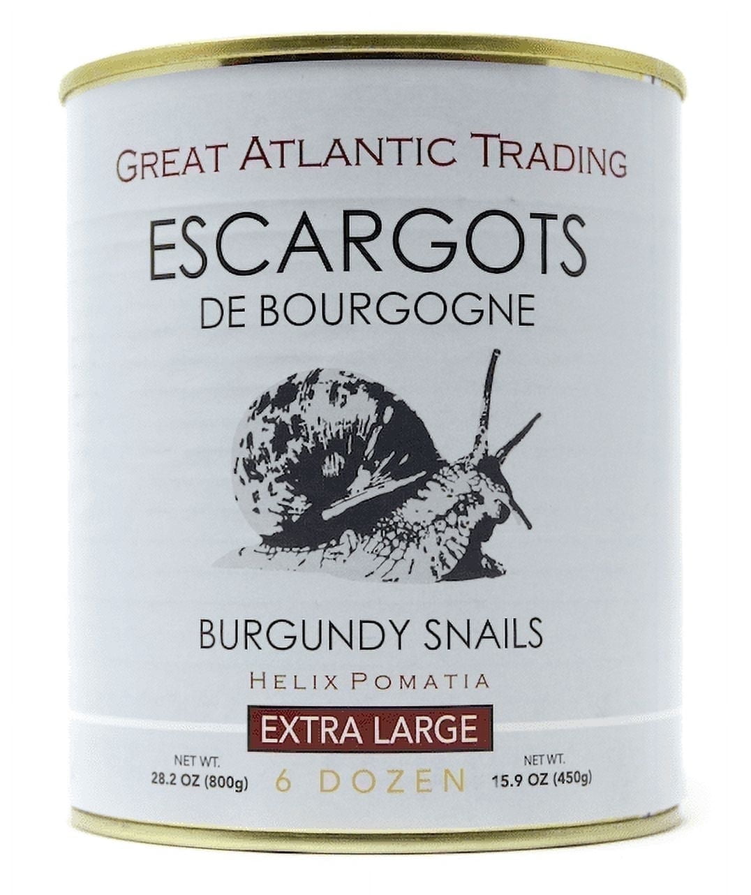 Organic Helix Burgundy Escargots - 72 Pieces of French Land Lobster ...