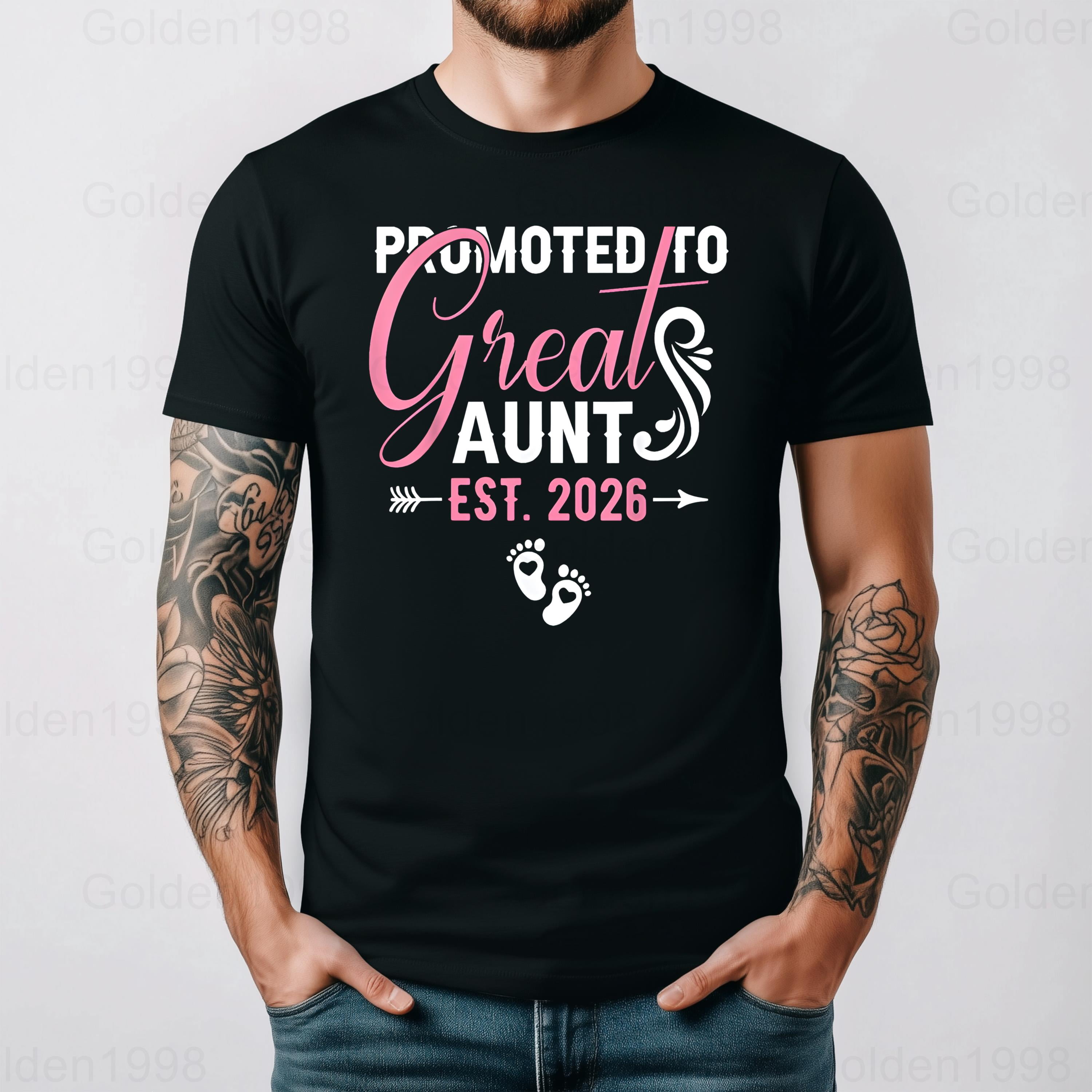 Great Aunt Promotion Est 2026 Cute Family Announcement Celebration ...