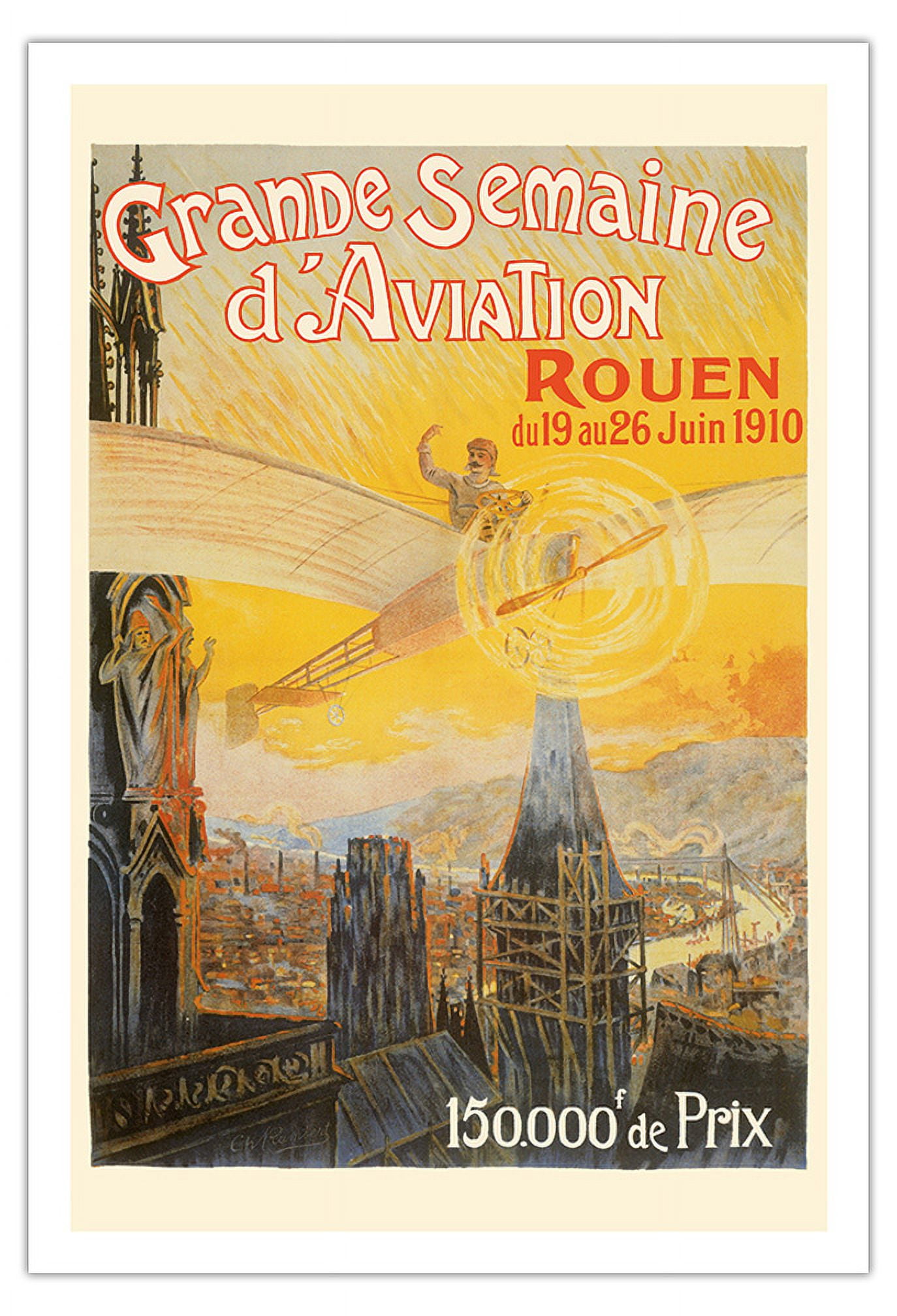 Great Aviation Week of 1910 - Rouen France - Vintage Airline Travel ...