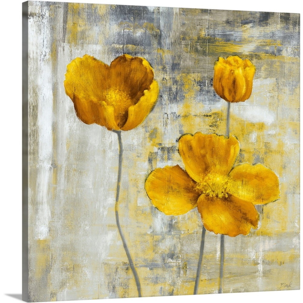 Great BIG Canvas Abstract Botanical Painting Contemporary Transitional ...