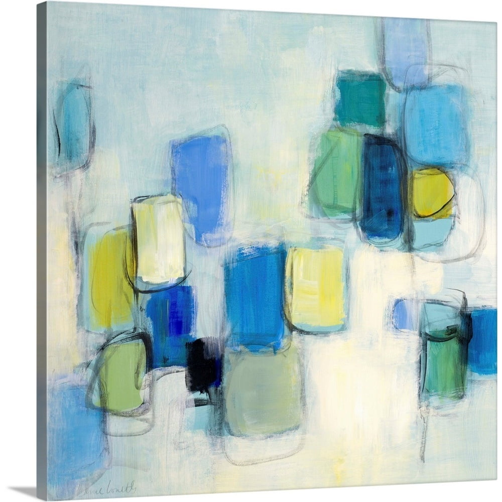 Great BIG Canvas Abstract Painting Contemporary Modern Mid-Century ...