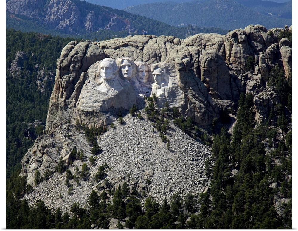 Great BIG Canvas | "Aerial View, Mount Rushmore" Art Print - 30x24 ...