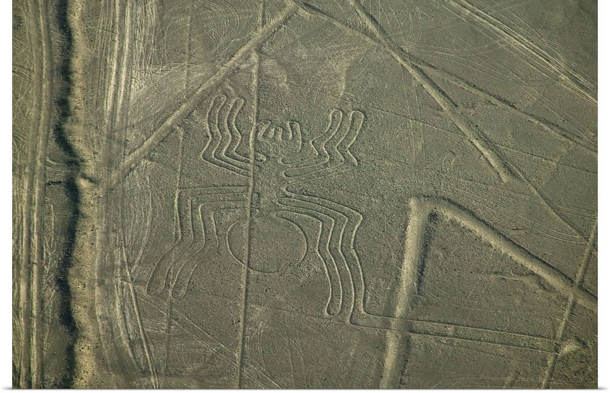Great BIG Canvas | "Aerial view of spider drawing, Nazca Lines, Peru ...