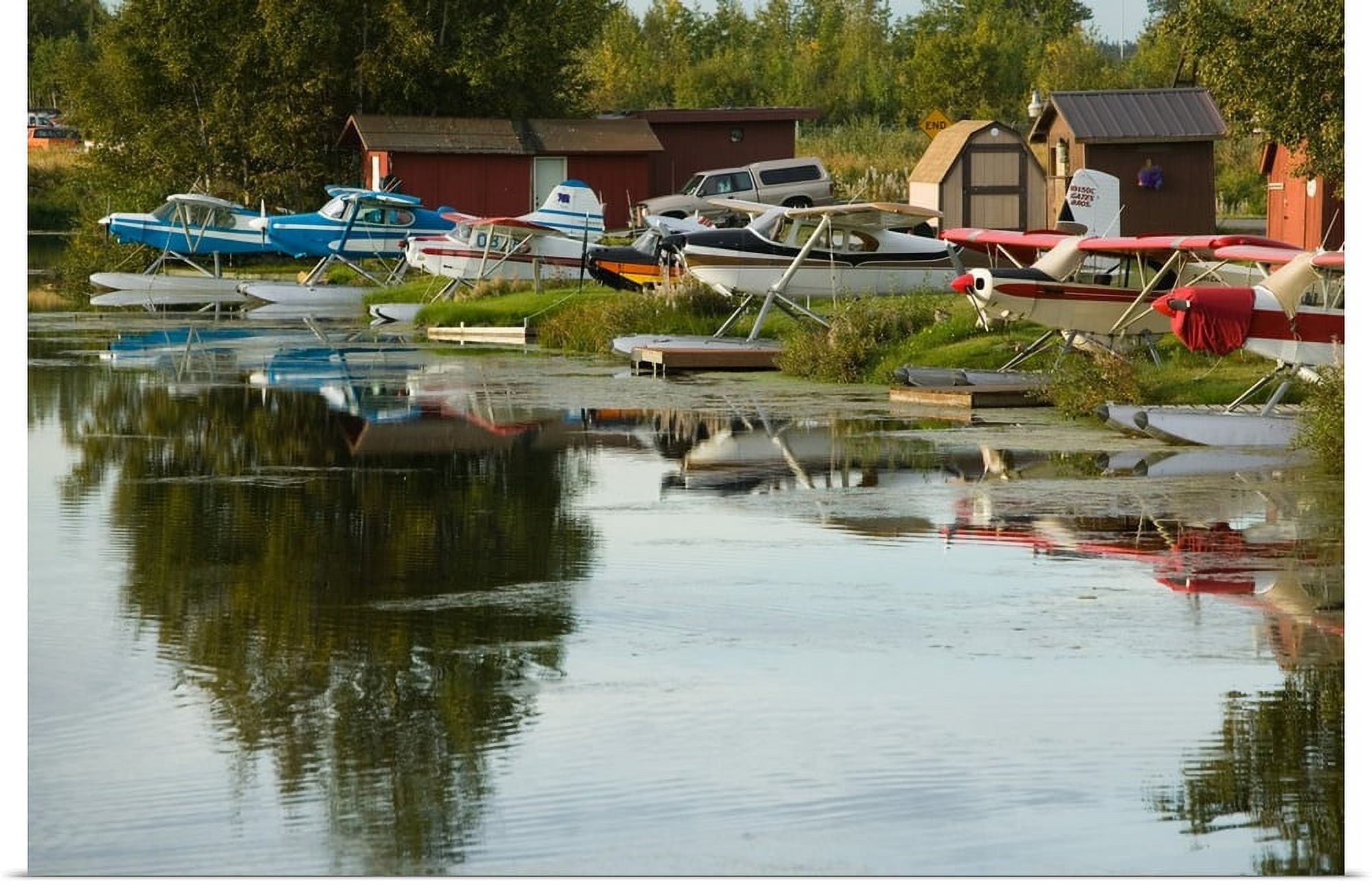 Great BIG Canvas | "Alaska, Anchorage, Lake Hood Air Harbor World's ...