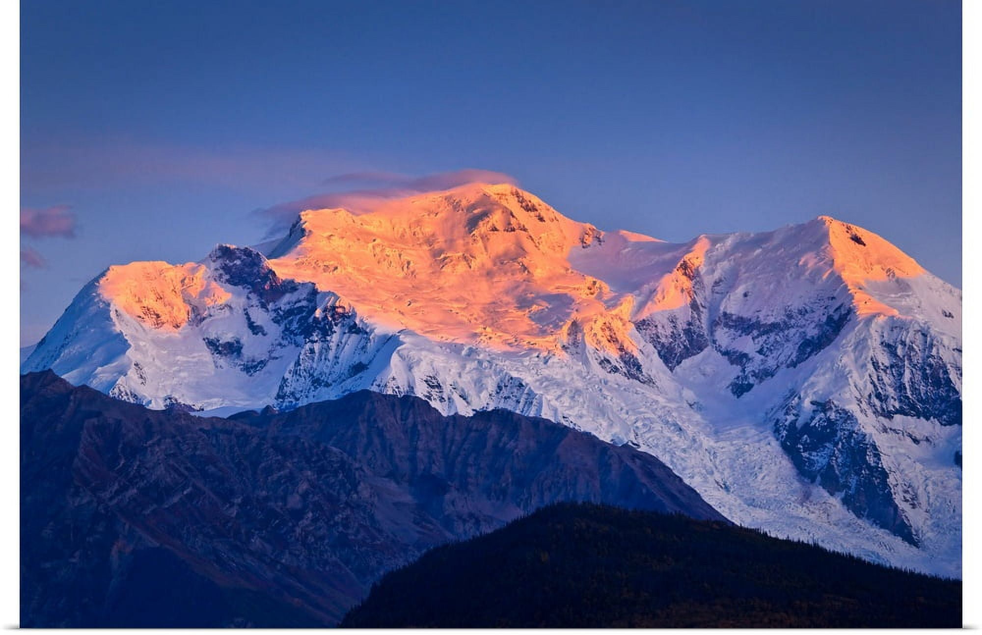 Great BIG Canvas | "Alpenglow on Mount Blackburn at sunrise Wrangell St ...