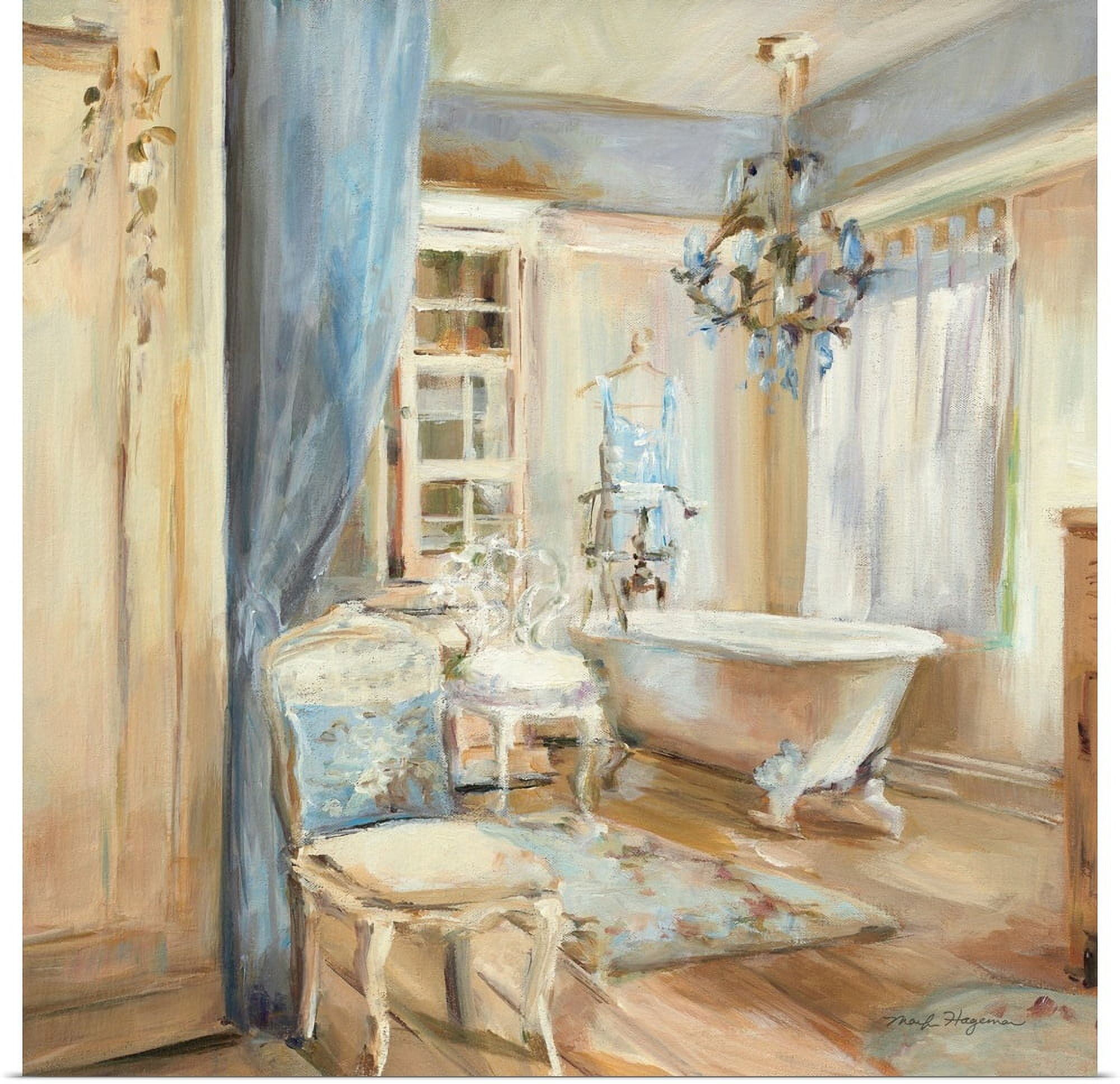 Great BIG Canvas | "Boudoir Bath I" Art Print - 30x30 - Walmart.com