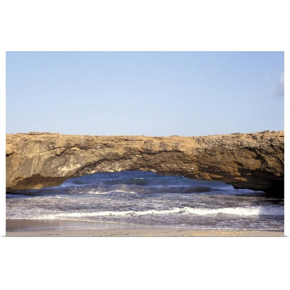 GBC | "Caribbean, Aruba. Natural bridge" Art Print - 24x16 - Walmart.com