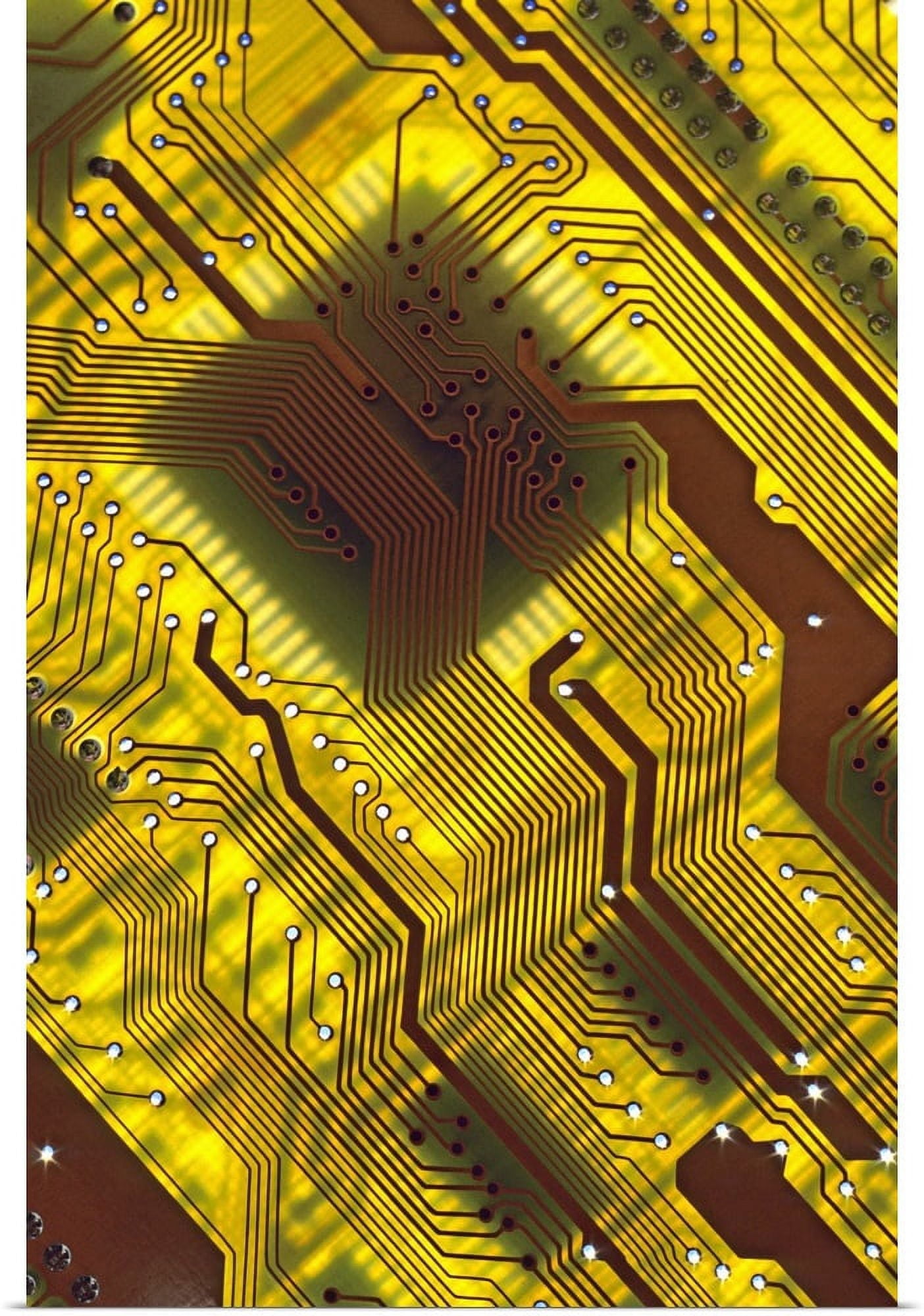 Great BIG Canvas | "Computer circuit board" Art Print - 16x24 - Walmart.com