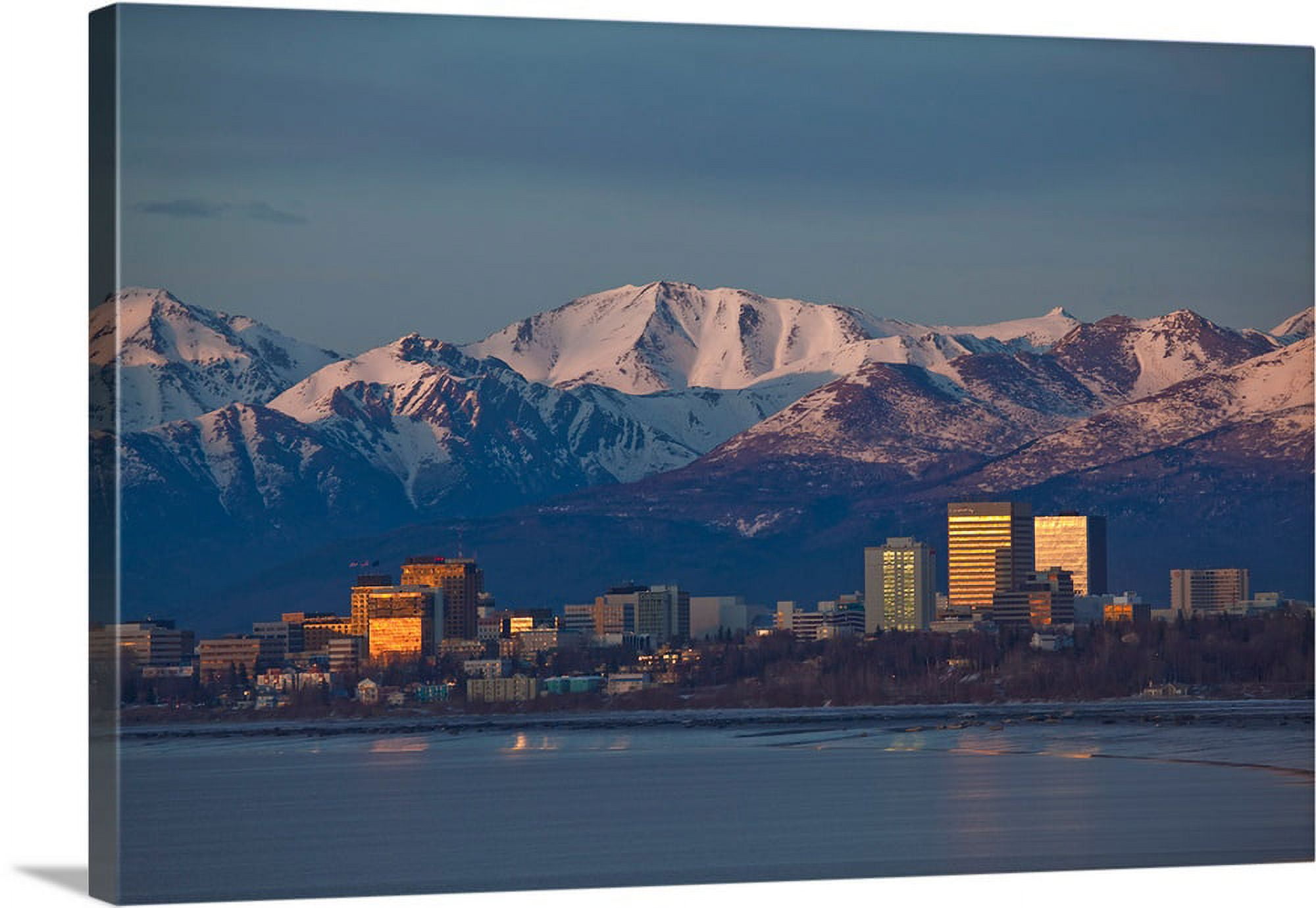 Great BIG Canvas | "Downtown Anchorage Skyline, Spring, Southcentral ...