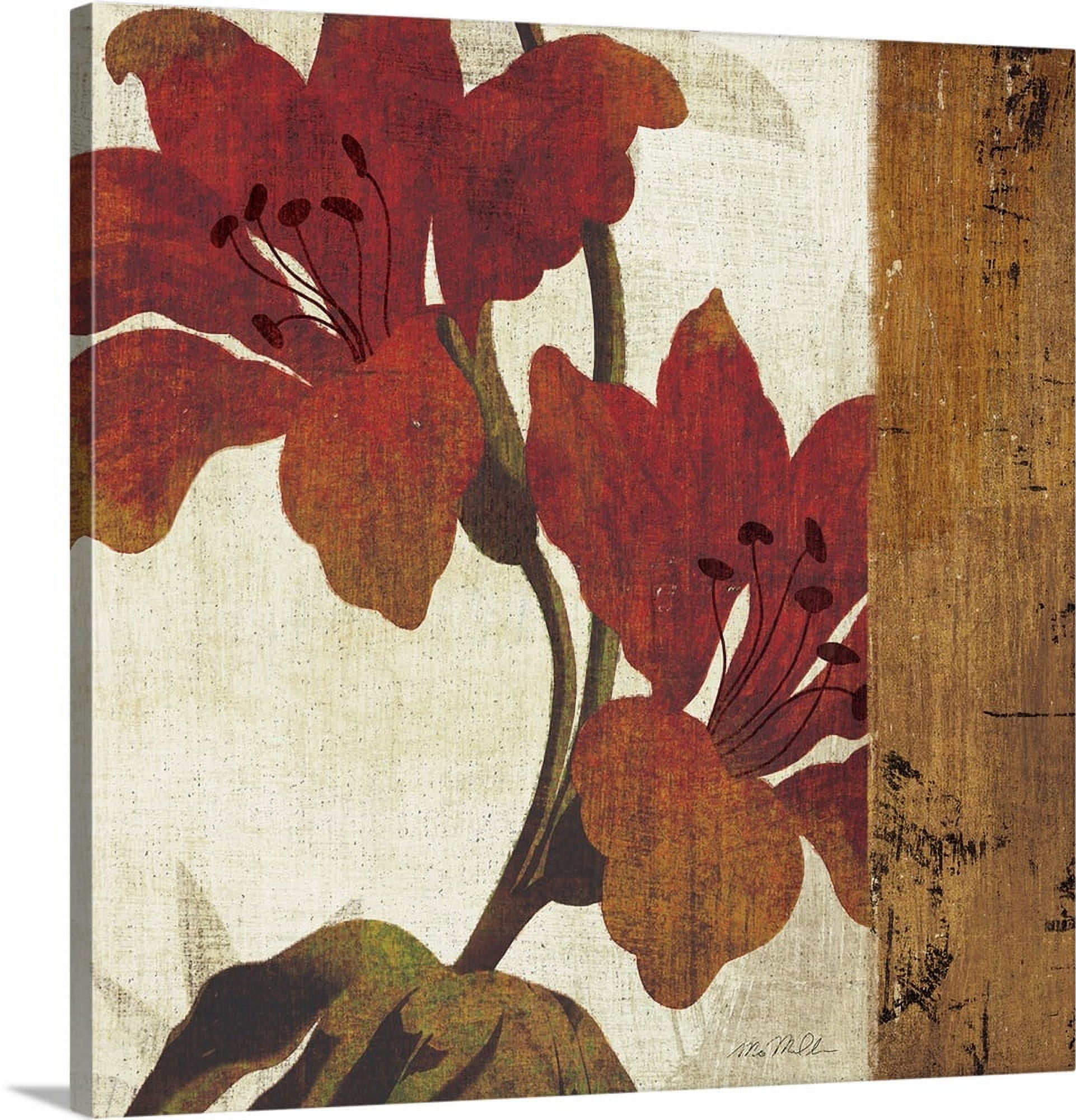 Great BIG Canvas | "Floral Harmony III" Canvas Wall Art - 30x30 ...