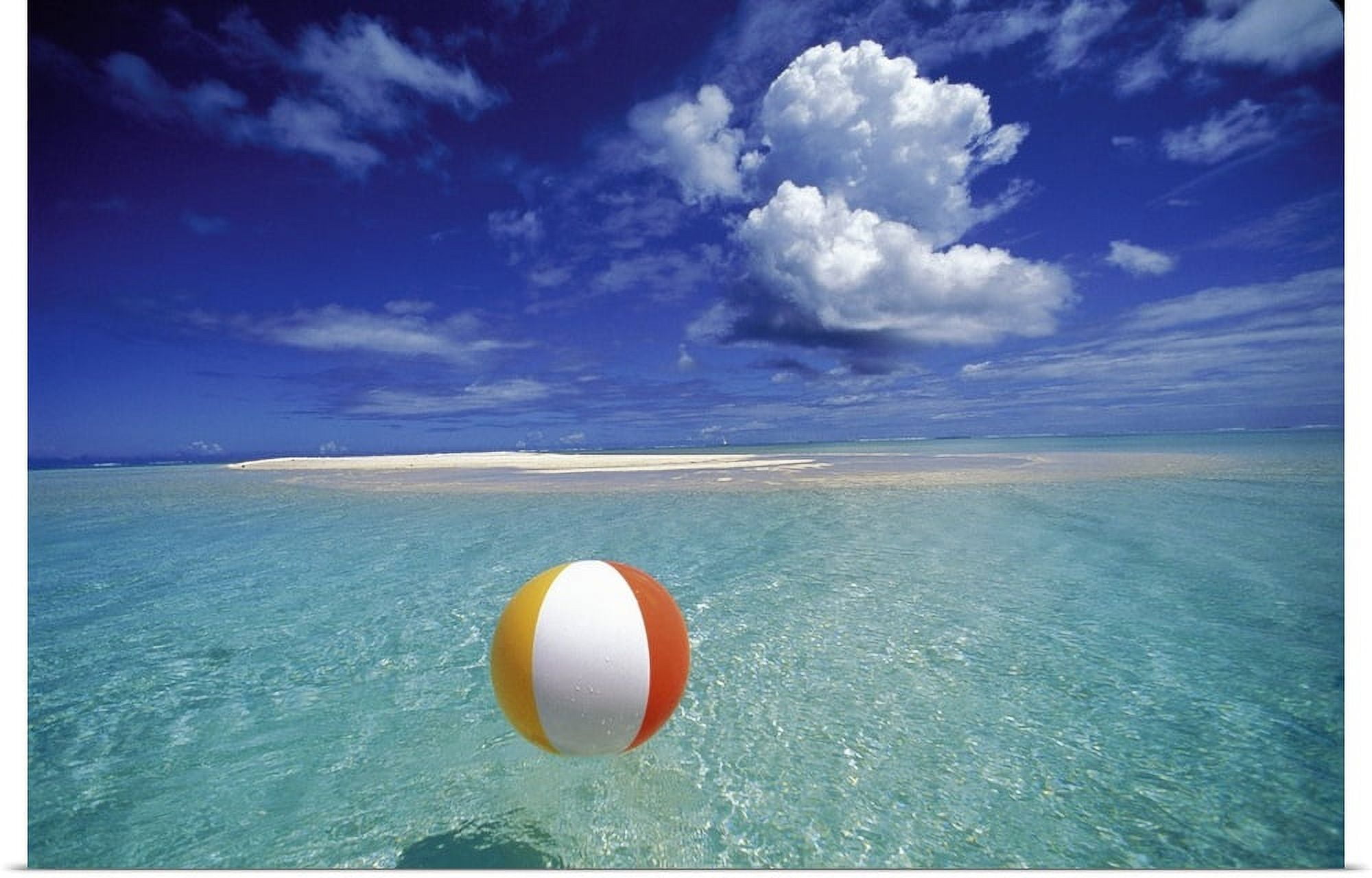 Great BIG Canvas | "French Polynesia, Bora Bora, Calm Ocean With Beach ...