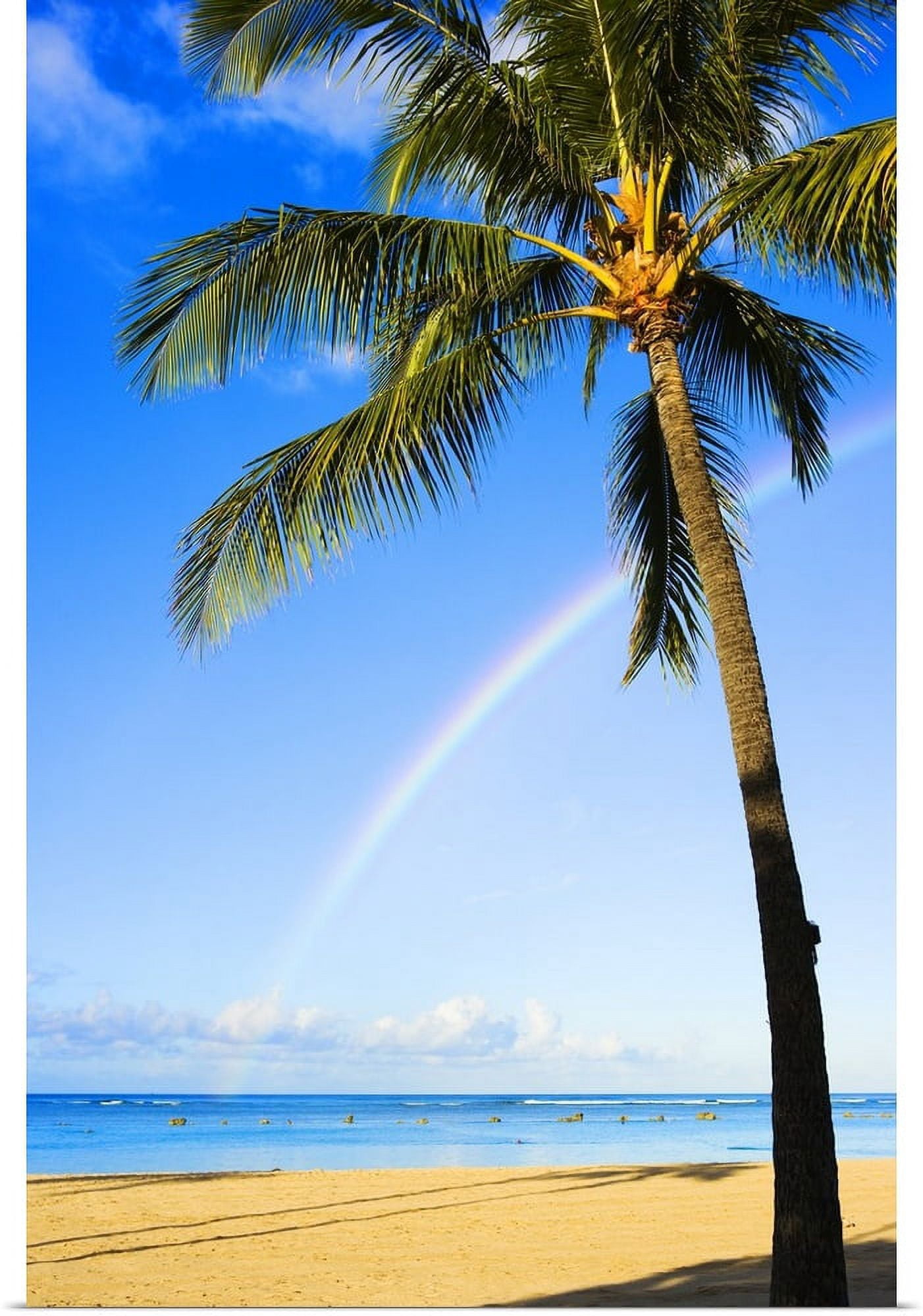 Great BIG Canvas | "Hawaii, Oahu, Honolulu, Ala Moana Beach Park, Palm ...