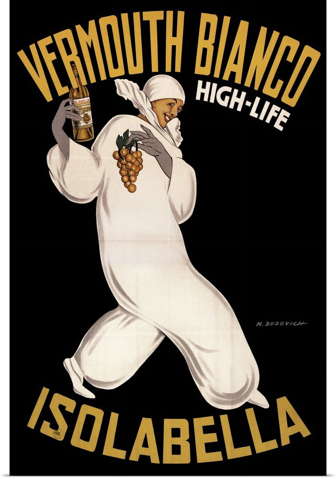GBC | "Isolabella Vermouth Bianco - Vintage Wine Advertisement" Art ...
