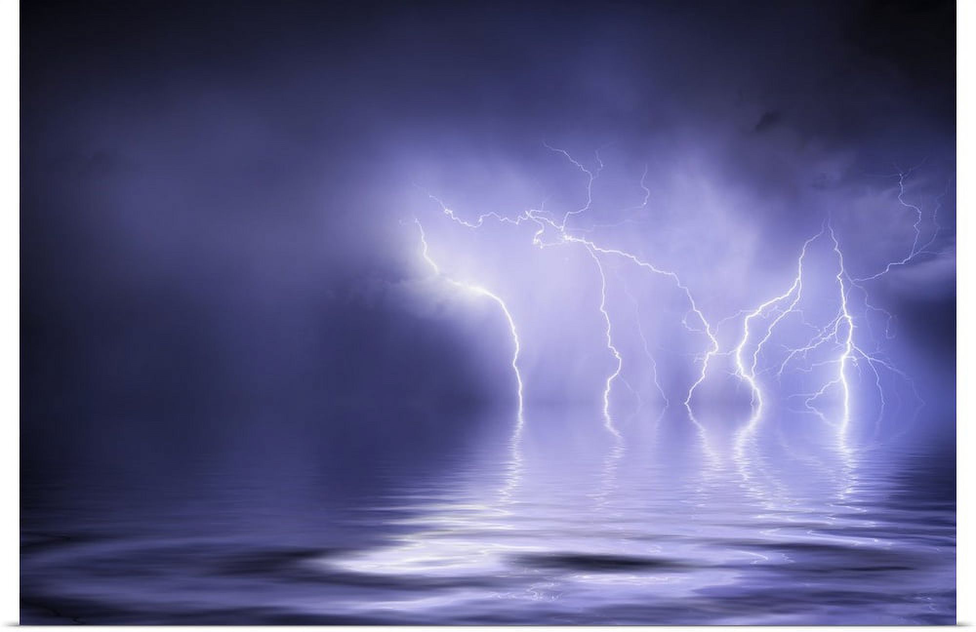 Lightning Over Ocean