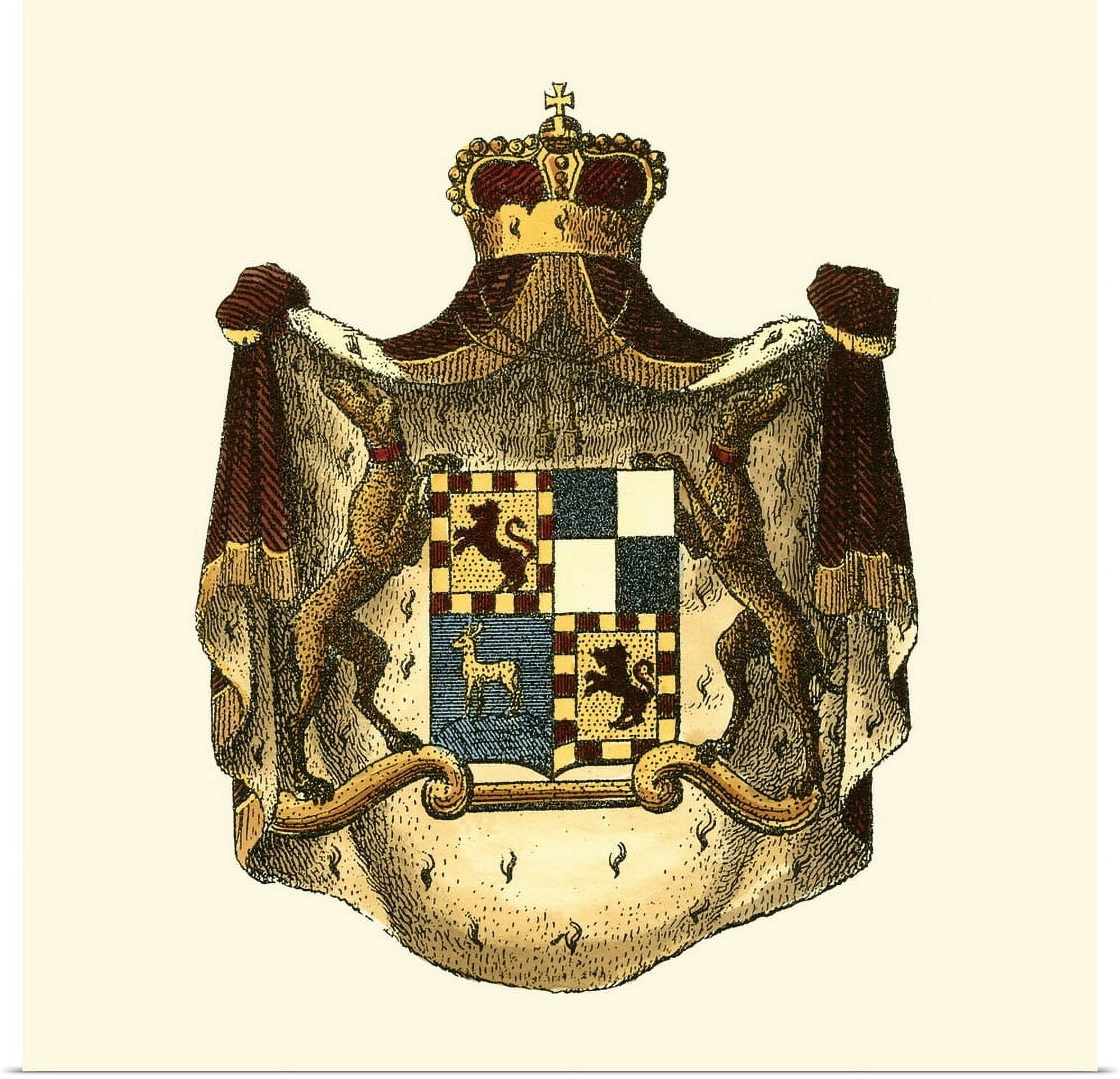 Great BIG Canvas | "Regal Crest VIII" Art Print - 30x30 - Walmart.com