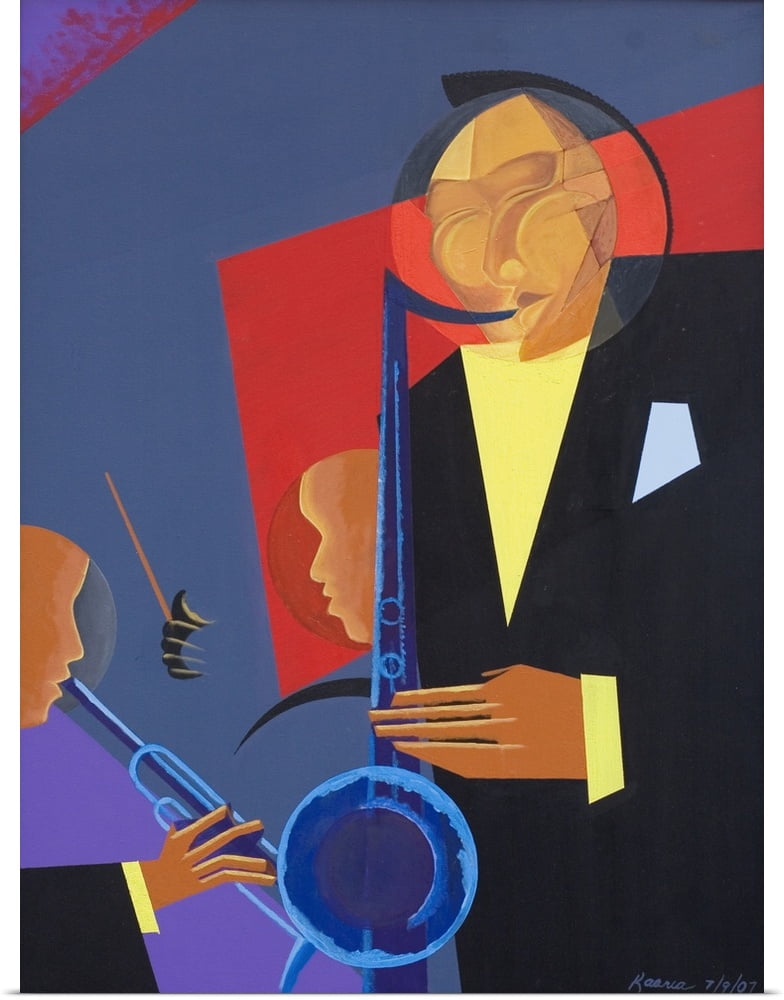 Great BIG Canvas | Rolled Kaaria Mucherera Poster Print entitled Jazz ...