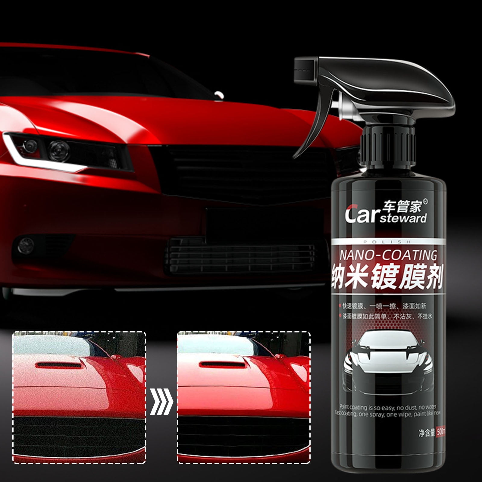 Great Bargain, Car Coating Agent 500ml Crystal Wax Formula Surface ...