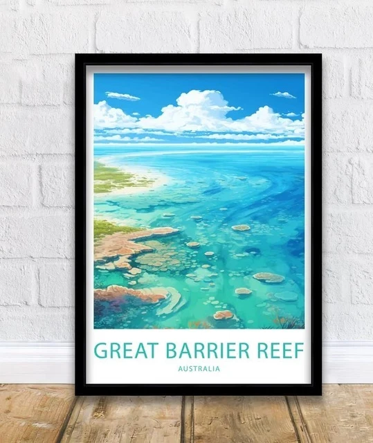 Great Barrier Reef Print Great Barrier Reef Poster NO FRAMED POSTER ...