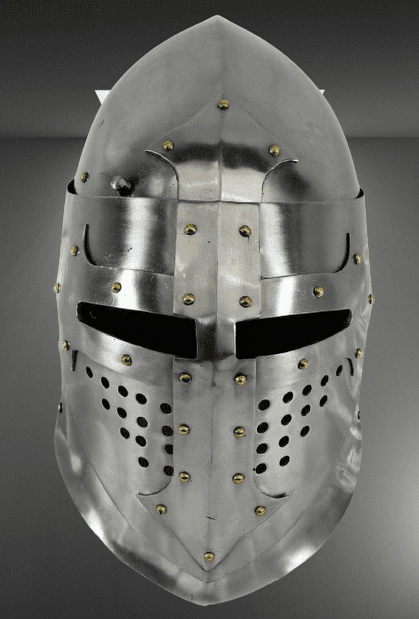 Great Bascinet Helmet Hand Forged Sca Jousting Helmet Knight Armor Gift ...