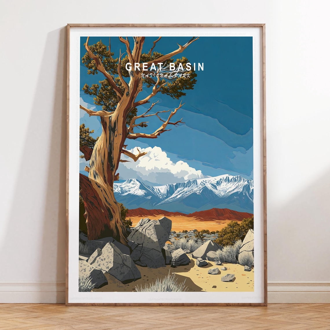 Great Basin National Park Nevada Nature Wall Art, Unframed Canvas Size ...