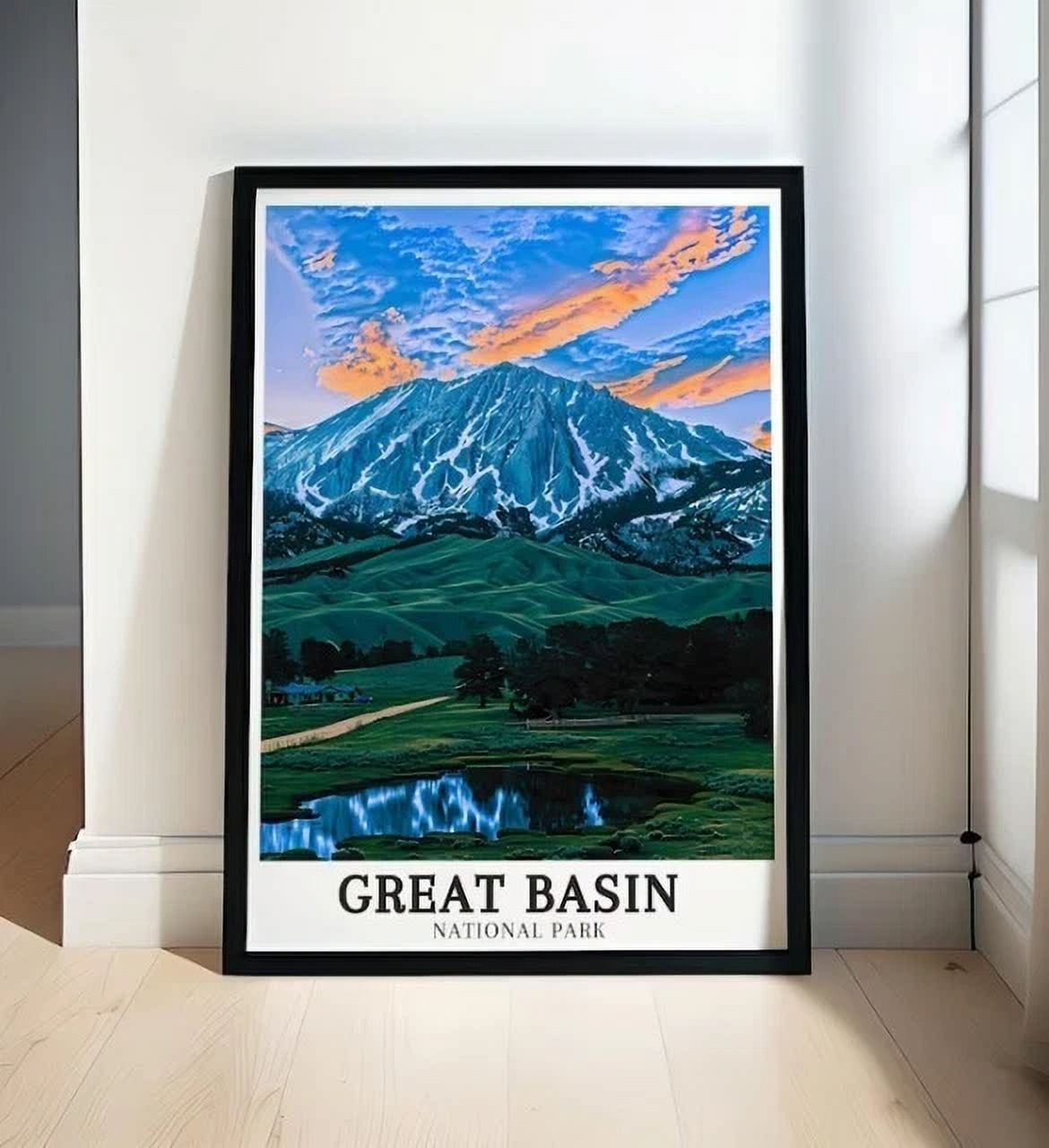 Great Basin National Park Travel Print - Wheeler Peak Poster NO FRAMED ...