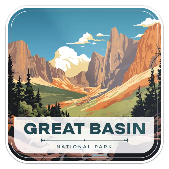 Great Basin National Park Usa Decal Sticker Phone Decal Water Bottle ...