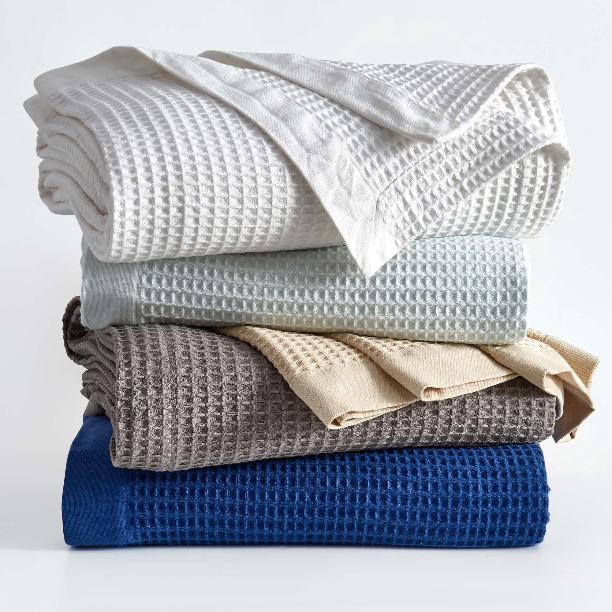 Great Bay Home Mikala Collection 100% Cotton Waffle Weave Lightweight ...