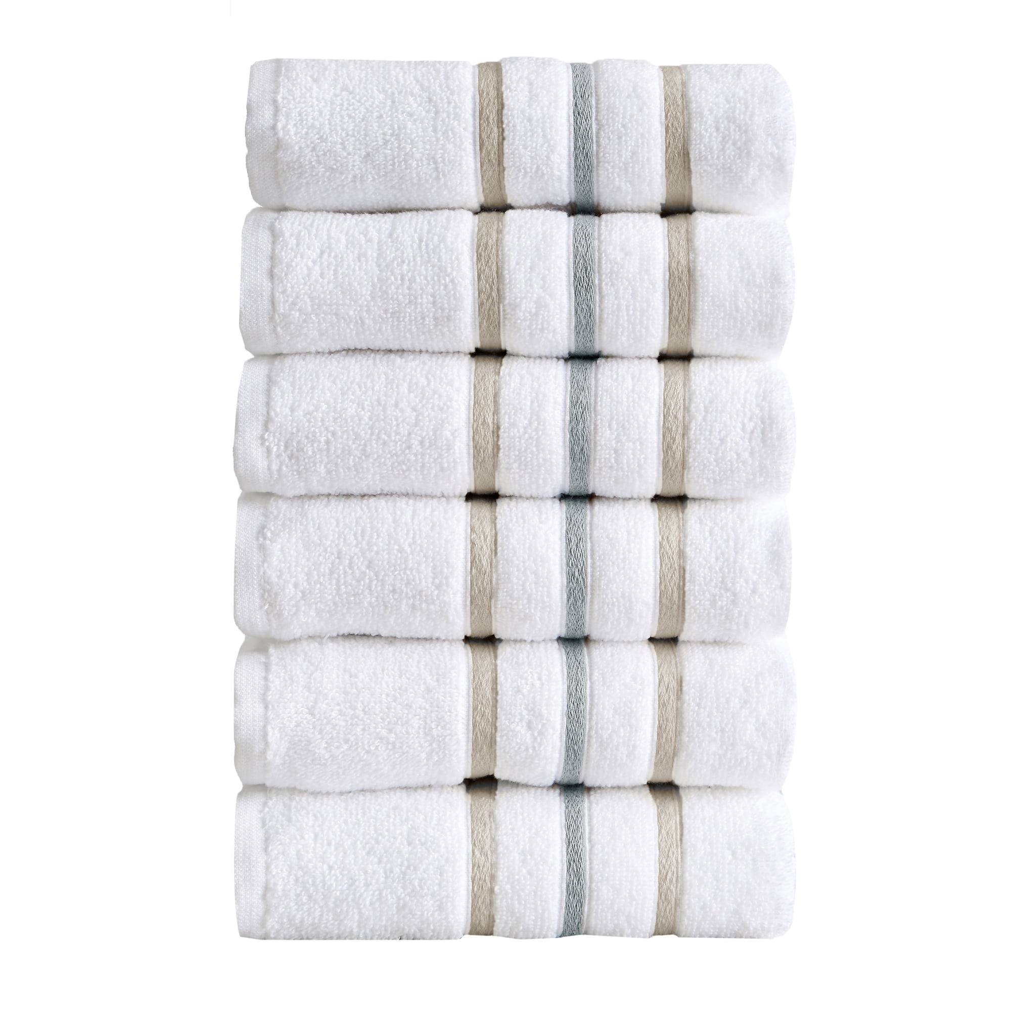 Great Bay Home 100% Cotton Woven Striped Bath Towel Sets - Walmart.com