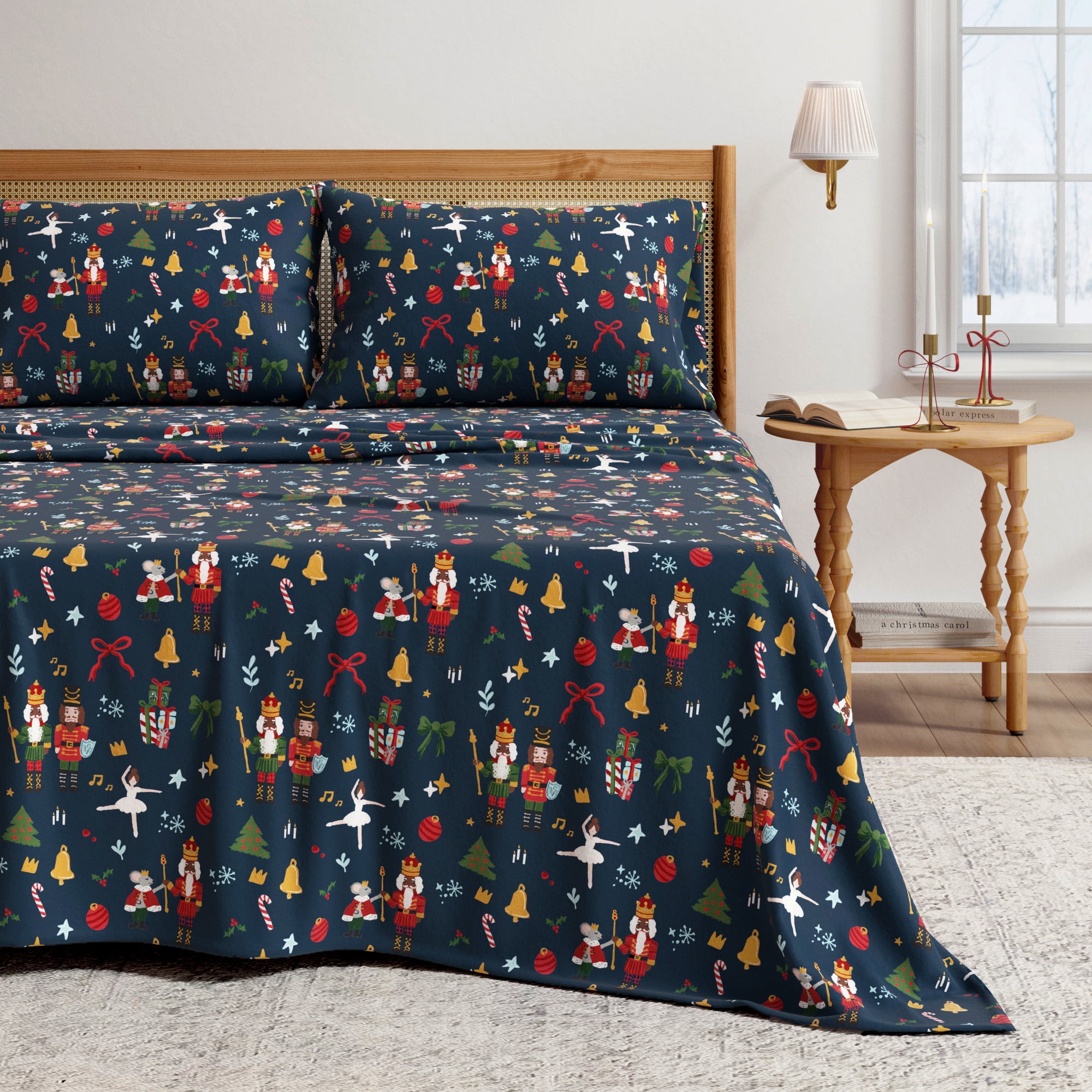 Great Bay Home 3-Piece 100% Turkish Cotton Flannel Sheet Set, Twin ...
