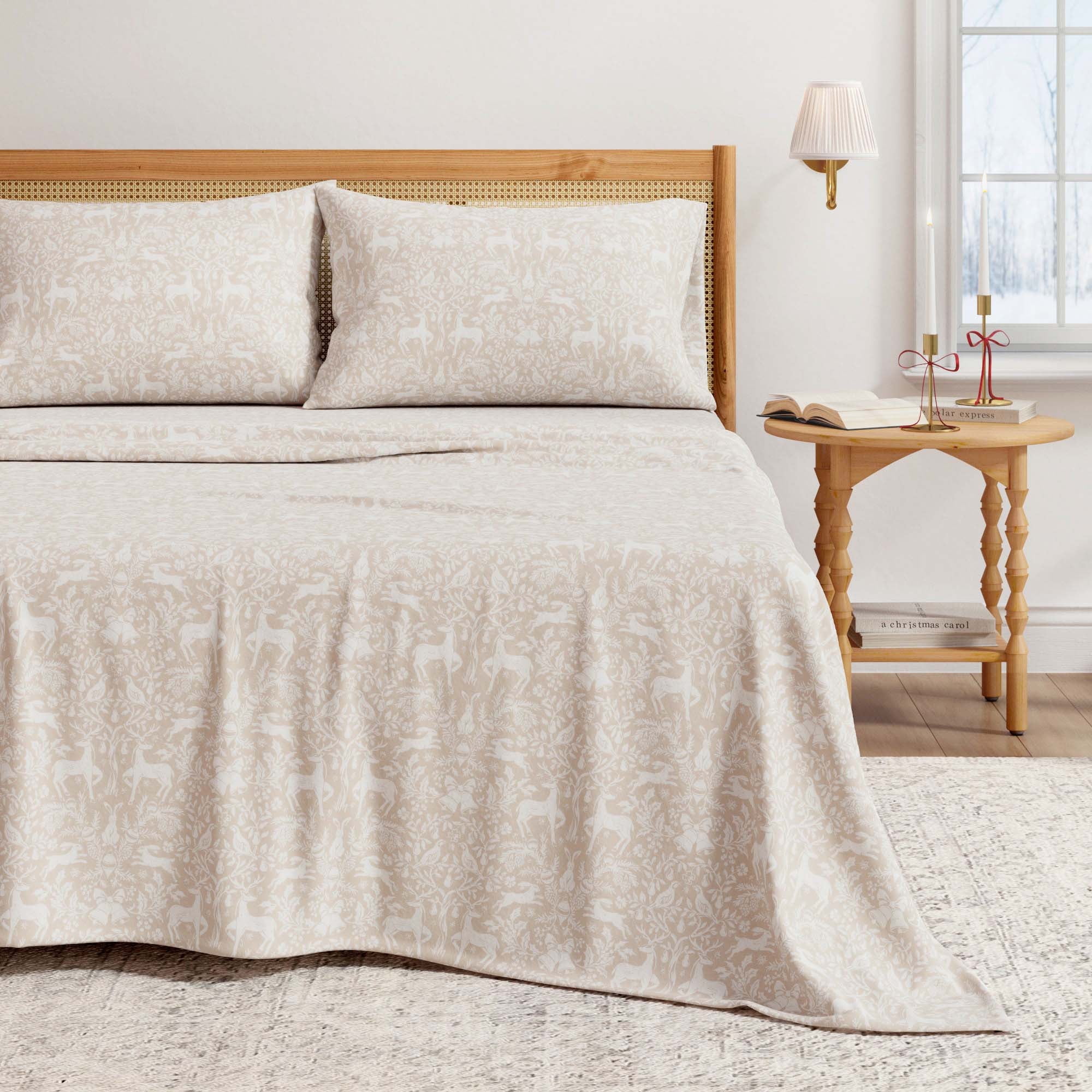 Great Bay Home 4-Piece 100% Turkish Cotton Flannel Sheet Set ...