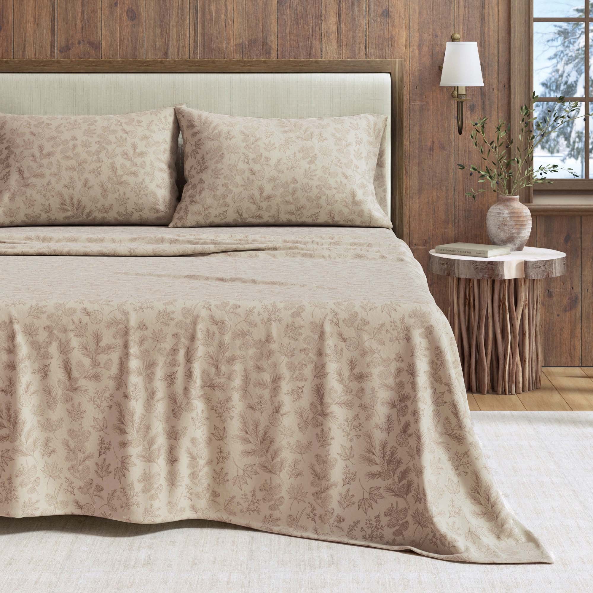 Great Bay Home 4-Piece 100% Turkish Cotton Flannel Sheet Set, Queen ...