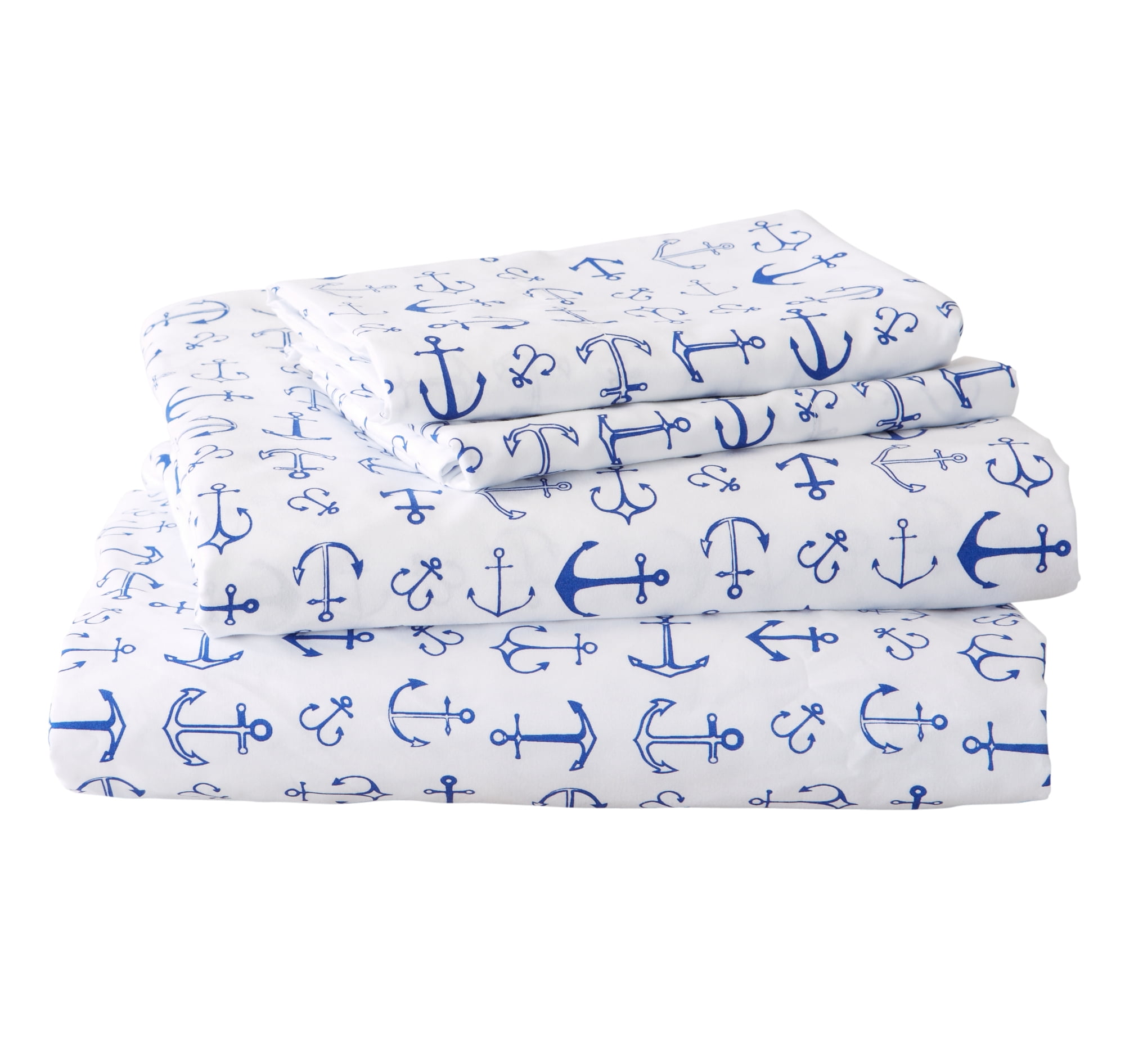 Great Bay Home Coastal Beach Summer Nautical Ocean Microfiber Sheet Set ...