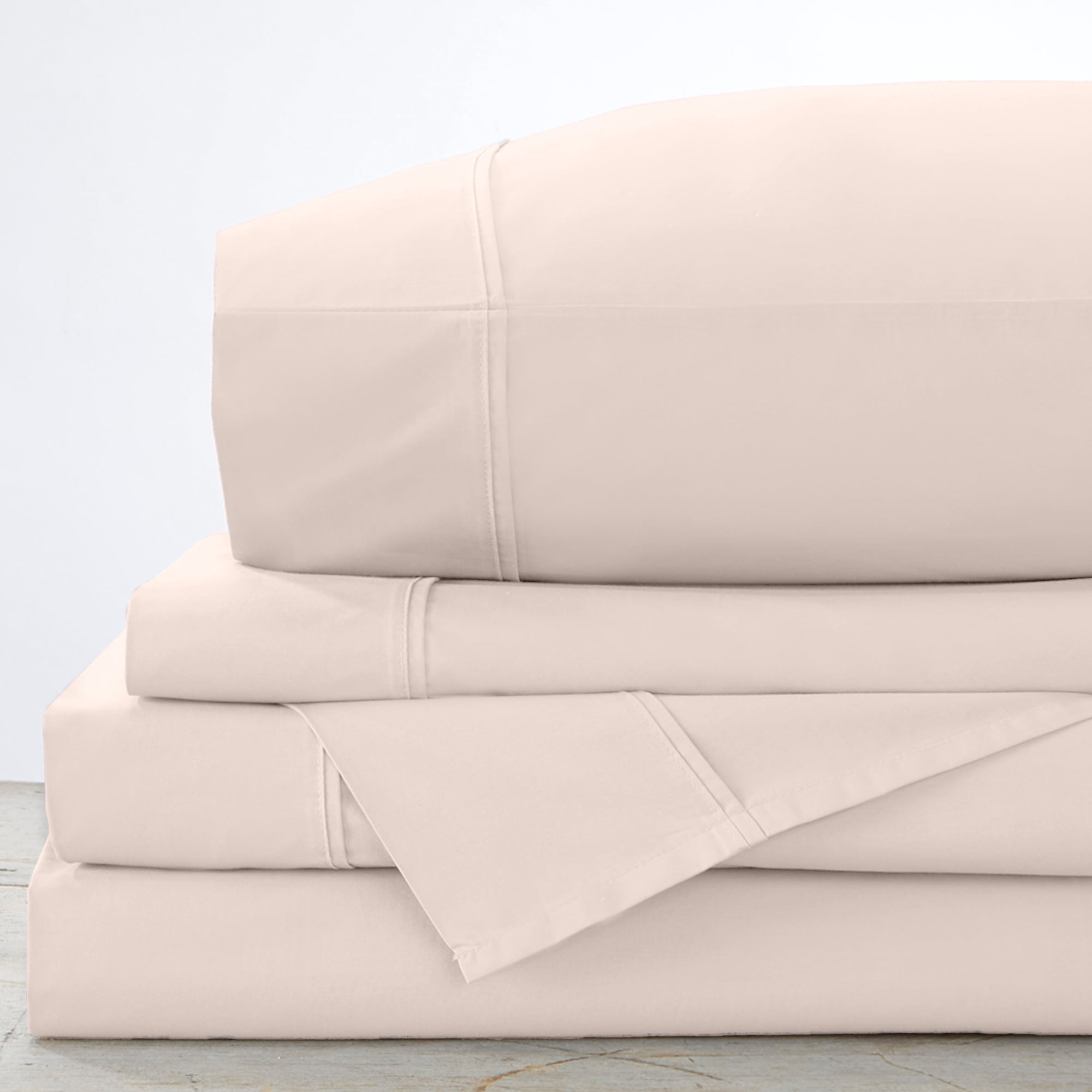 Great Bay Home Cotton Sateen Crisp and Cool Crisp Sheet Set (King ...