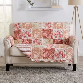 Reversible Patchwork Furniture Protector, Machine Washable Slipcover ...