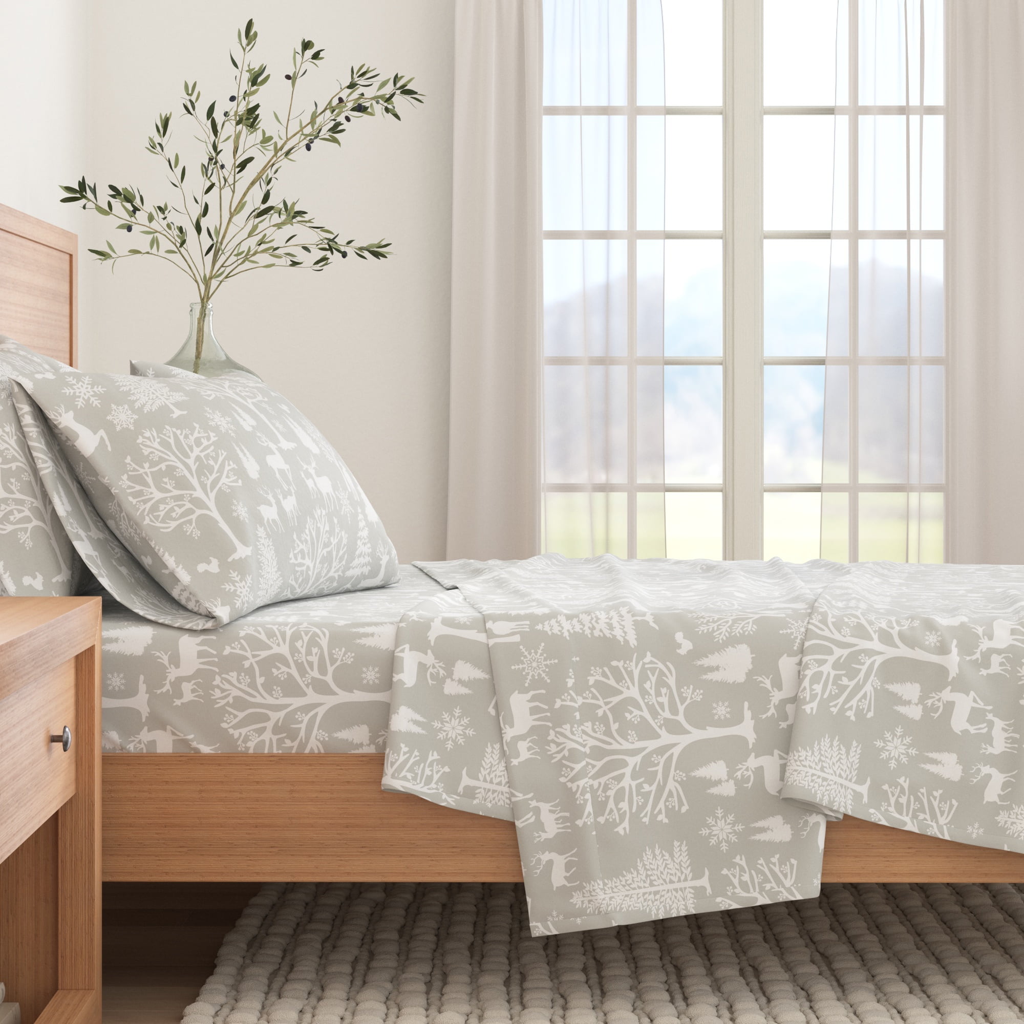 Free Shipping! Great Bay Home Extra Soft 100% Turkish Cotton Flannel ...