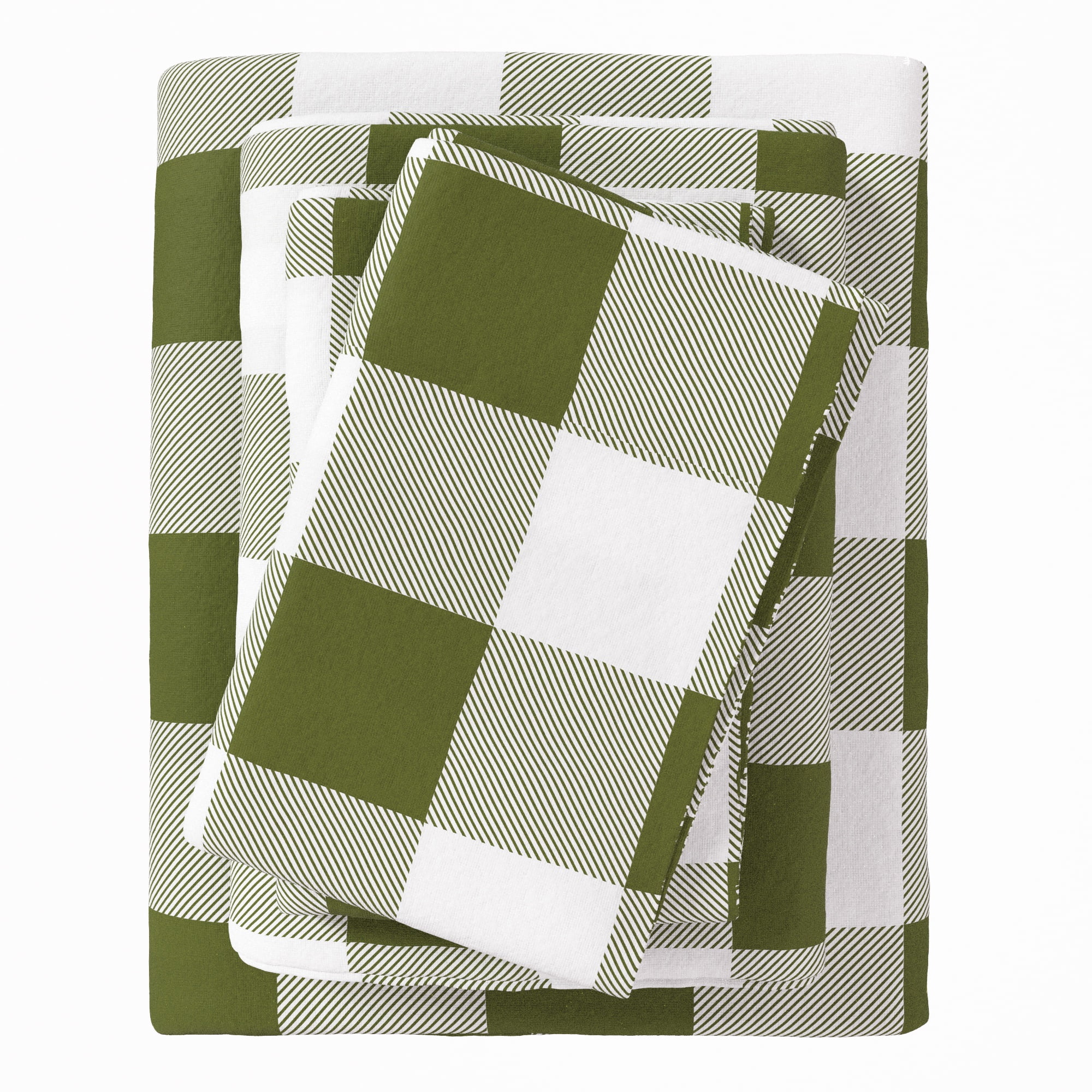 Great Bay Home Printed Flannel Sheet Set - 100% Turkish Cotton - Double ...