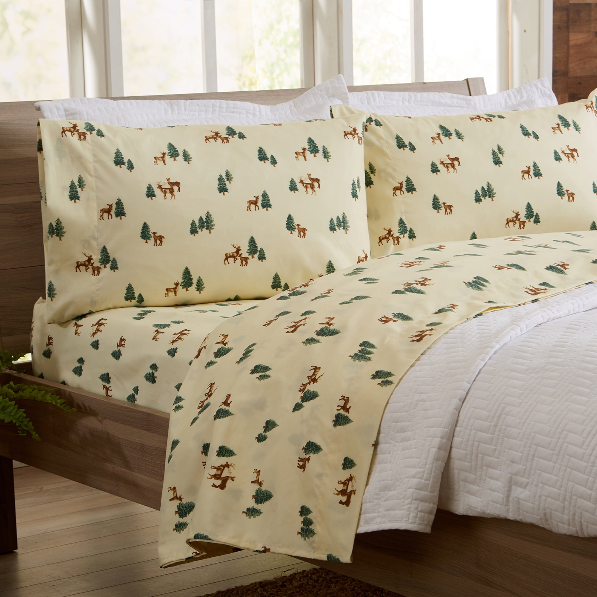 Great Bay Home Rustic Lodge Microfiber Wrinkle Resistant Sheet Set ...